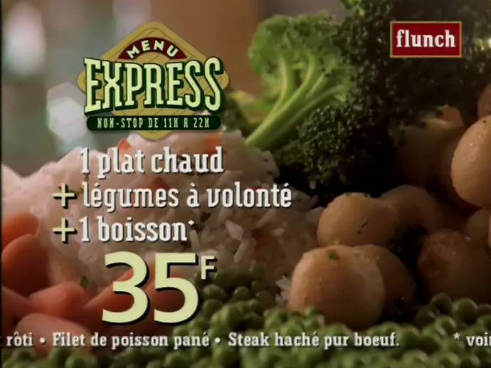 Flunch : Promo menu express | INA