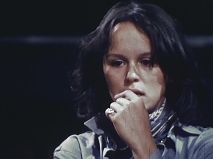 Christine Boisson travaille une scène du "Théâtre roman" de Louis ...