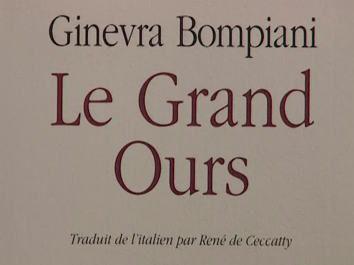 Ginévra Bompiani : Le grand ours | INA