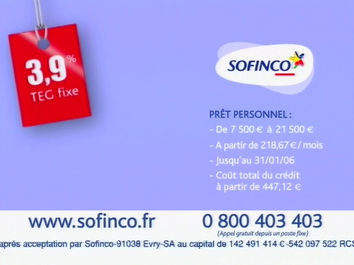 Sofinco : Bonnes affaires version 15 secondes | INA