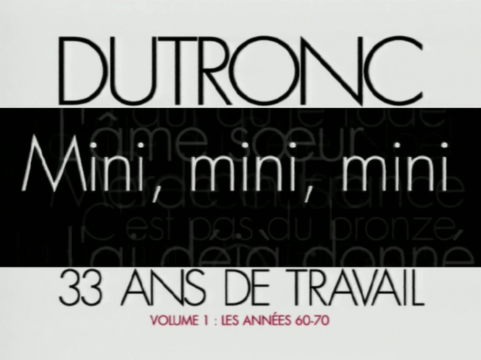 Dutronc : Mini mini | INA